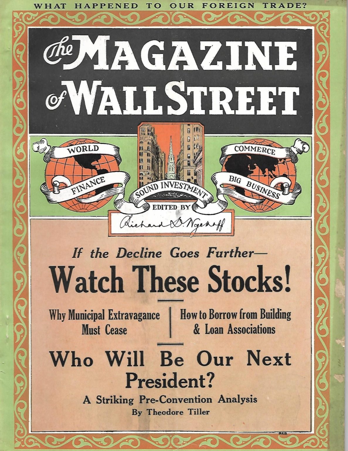 the magazine of Wallstreet | Wyckoff Stock Market Institute